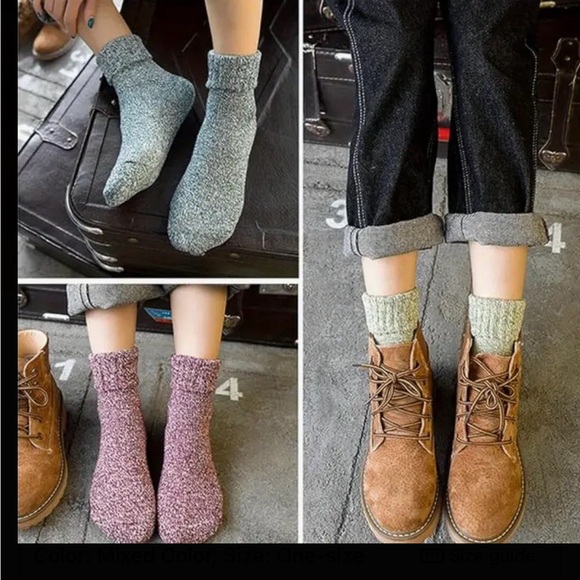 Underwear & Socks | 5 Pairs Colorful Knit Socks Set | Poshmark
